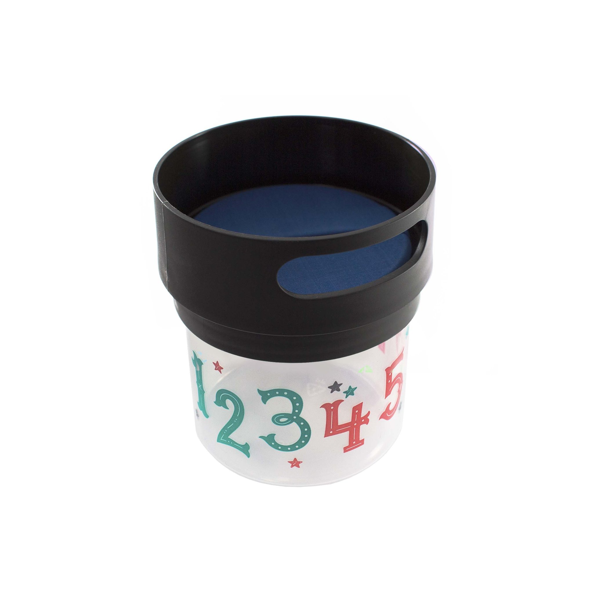 Munchie Mug No Spill Snack Cup; Black 12 oz - Walmart.com