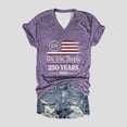 Casual T Shirts for Women 250 Anniversary Patriotic Letter Print Short ...