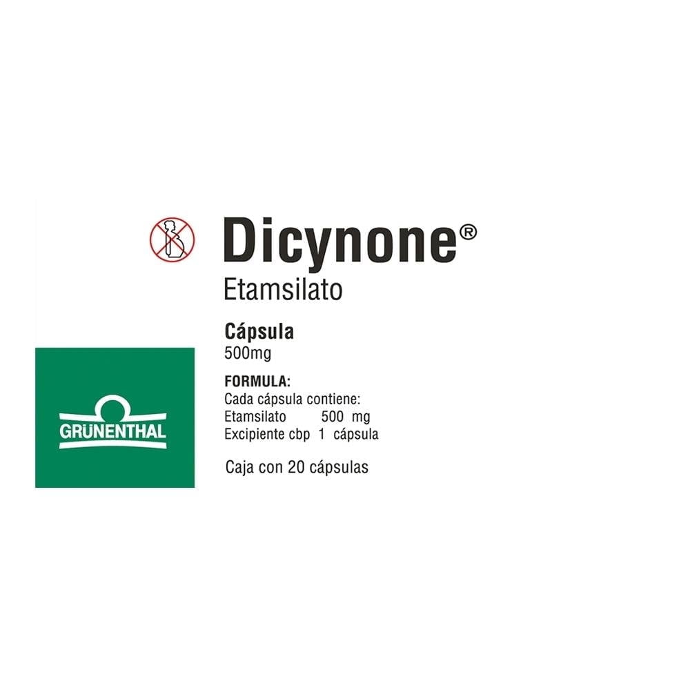 Dicynone 500 mg 20 cápsulas | Walmart en línea