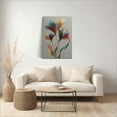 1pc Modern Abstract Floral Canvas Wall Art with Color - Rich Petals and ...