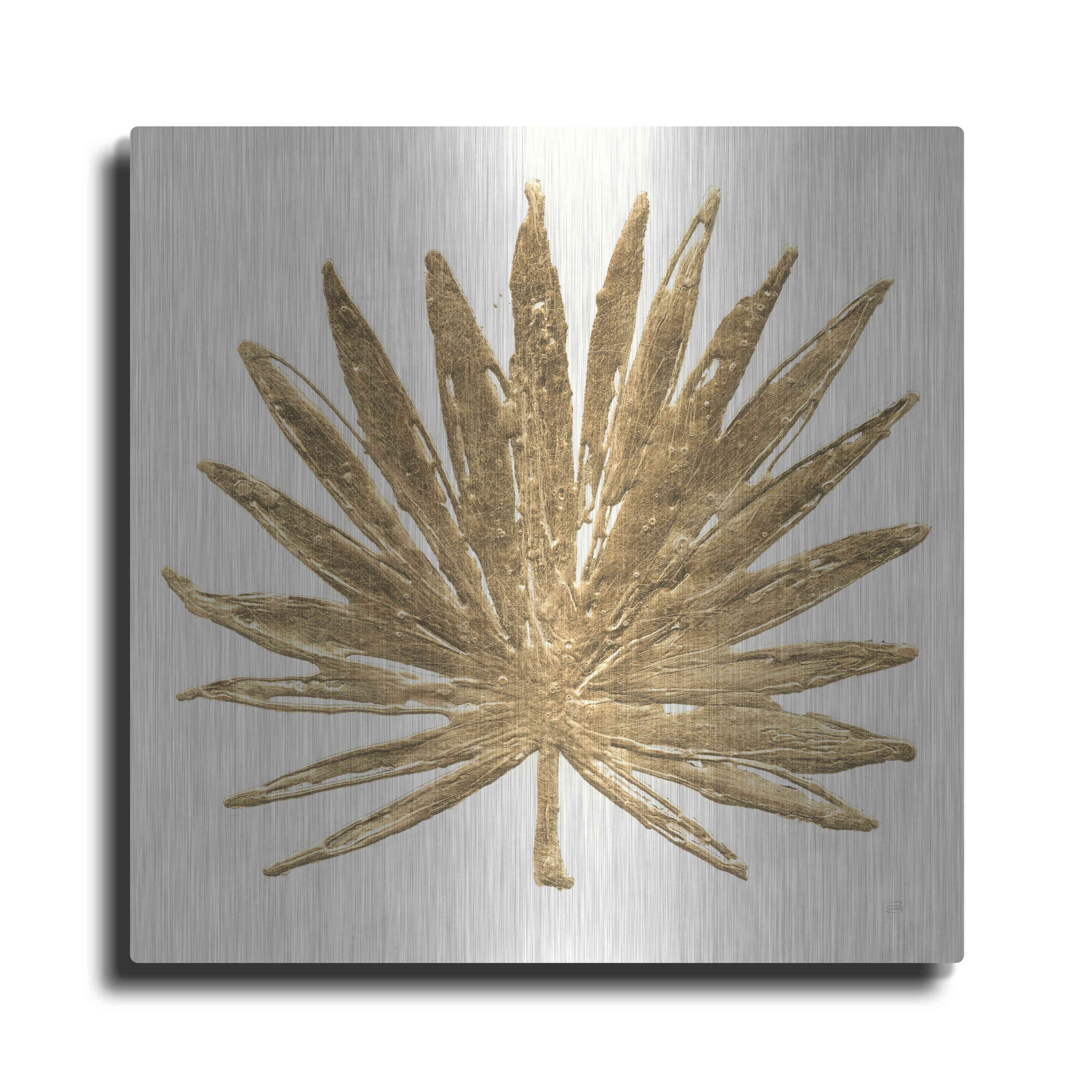 Luxe Metal Art 'Gilded Palm VIII' by Chris Paschke, Metal Wall Art, 36 ...