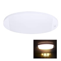 Facon LED RV Dome Light, 9-1/4'' Length Oval Pancake Light, 12 Volt ...