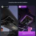 Car Roof Reading Light Panel Control Frame Sticker Acrylic Cover For ...