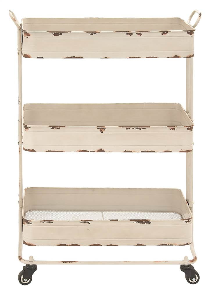 3-Tier Traditional and Timeless Metal Cart - Walmart.com