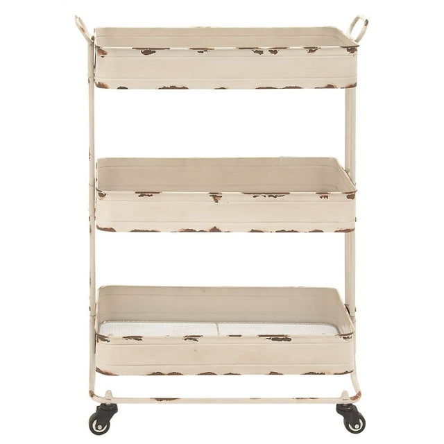 3-Tier Traditional and Timeless Metal Cart - Walmart.com