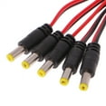 WINDLAND 5 Pcs 5.5x2.1mm Male for DC Power Plug Connector CCTV PSU ...