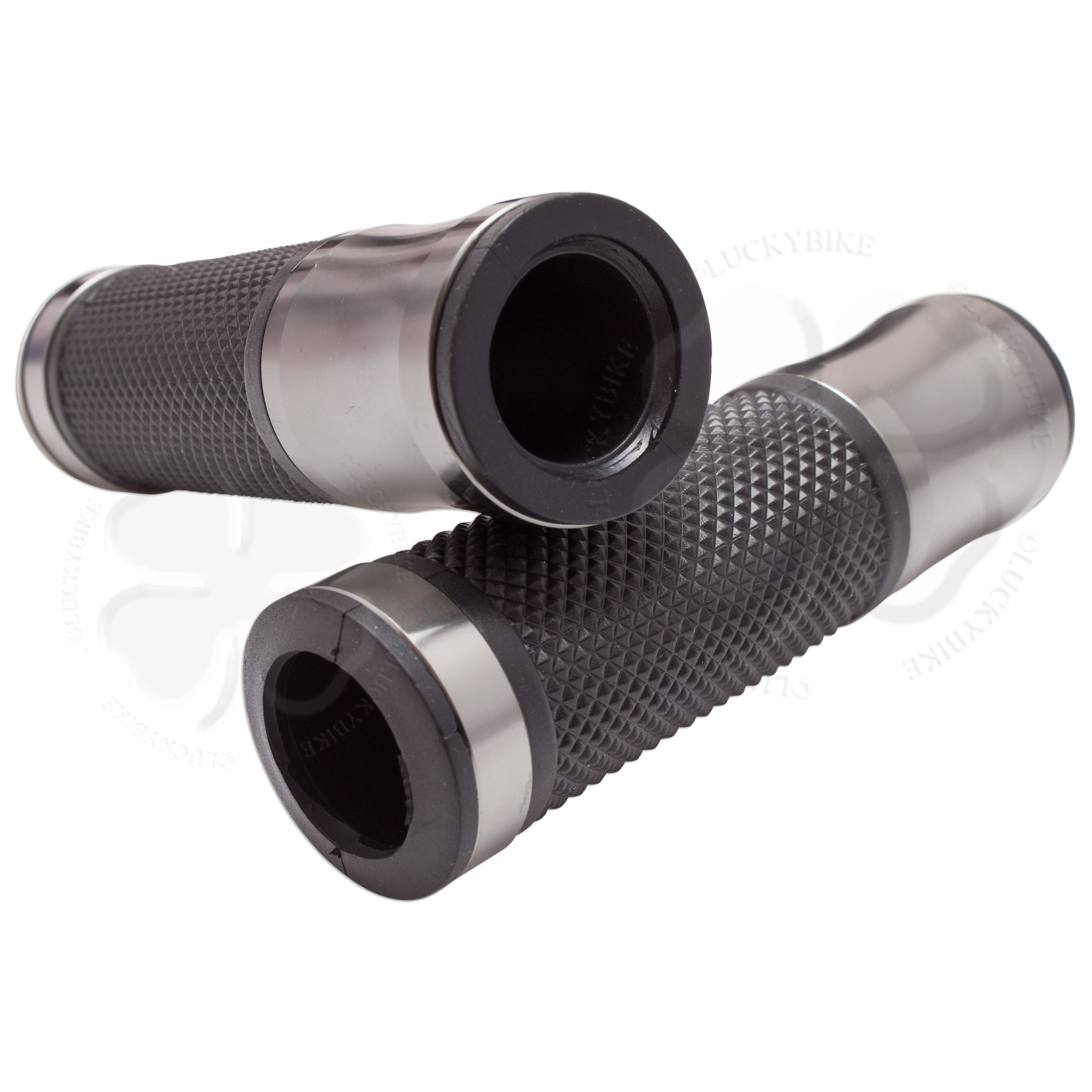 Motorcycle Hand Grips Open End 7/8 Inch Handlebars GSXR CBR RR Ninja ZX ...