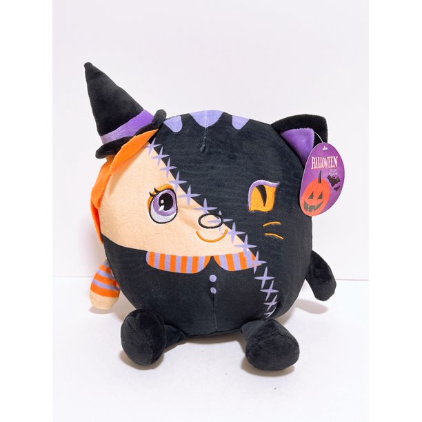 Kellytoy Halloween Spooky X Ups 8" Witch x Cat Holiday Plush Doll Toy ...