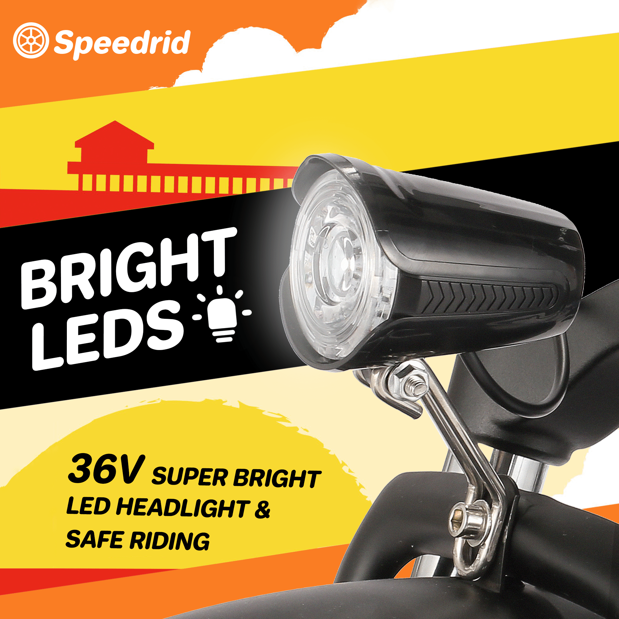 Buy Speedrid 20 In. x 4.0 Fat Tire Electric Bike 500W Folding Electric ...