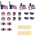20Pcs Patriotic Paper Flag Picks, 9.8 Inch Independence Day Cake ...