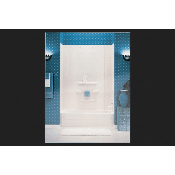 Delta Faucet TW99440A 78 in. Extra Height Tub Wall Surround - White, 5 ...