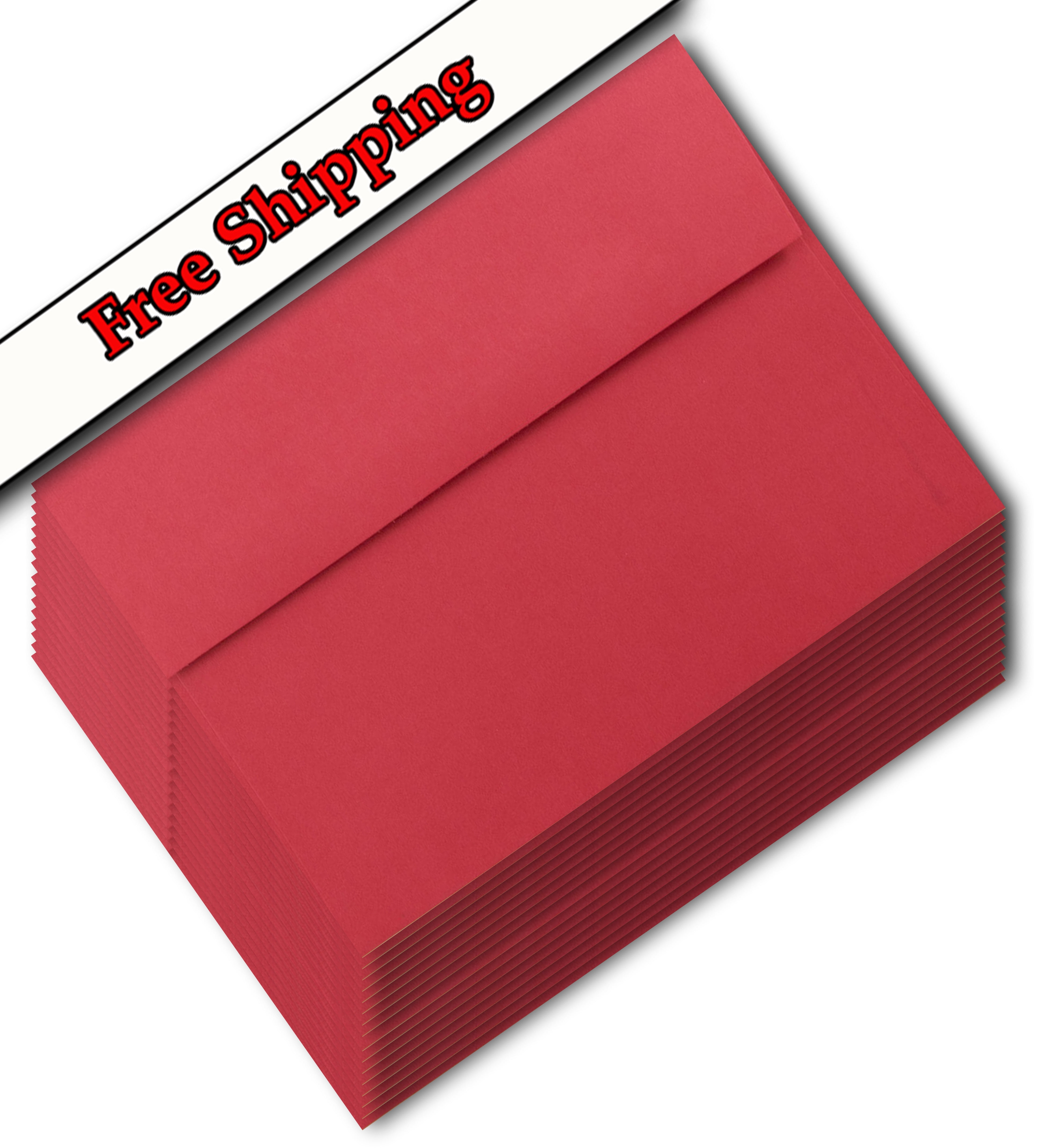 Holiday Red 25 Pack Envelopes A7 5 1 4 X 7 1 4 For 5 X 7 Greeting