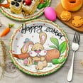 10 Pack Easter Paper Plates Party Supplies Set, Easter Egg Bunny ...