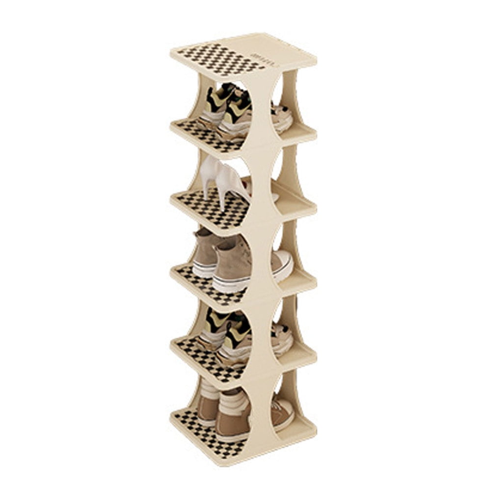 9 Tiers Narrow Shoe Organizer Detachable Vertical Shoe Rack for Living ...