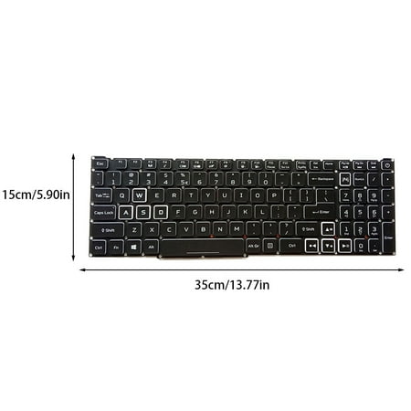 Backlit Keyboard White Edge Practical Key Board with Laptop Keyboards ...