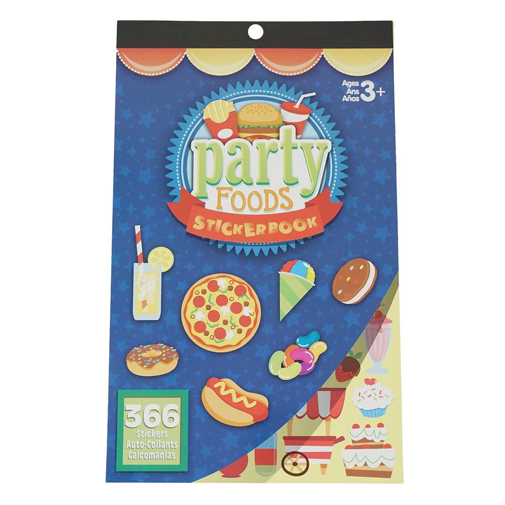 Party Food Craft Sticker Book Assortment, 366-Piece - Walmart.com