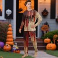 2PCS Halloween Family Pajamas Matching Sets, Casual Halloween Men Tops ...