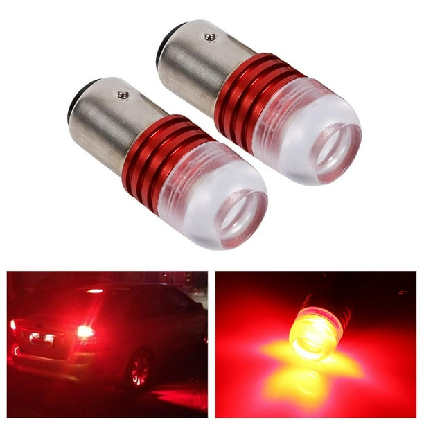 Ccdes 2Pcs Red 1157 2357 Strobe Flashing LED Projector Bulbs For Car ccdes-2pcs-red-1157-2357-strobe-flashing-led-projector-bulbs-for-car