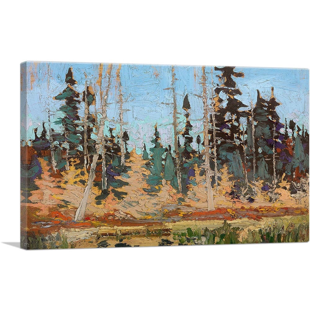 ARTCANVAS Spruce and Tamarack Fall 1916 Canvas Art Print by Tom Thomson ...
