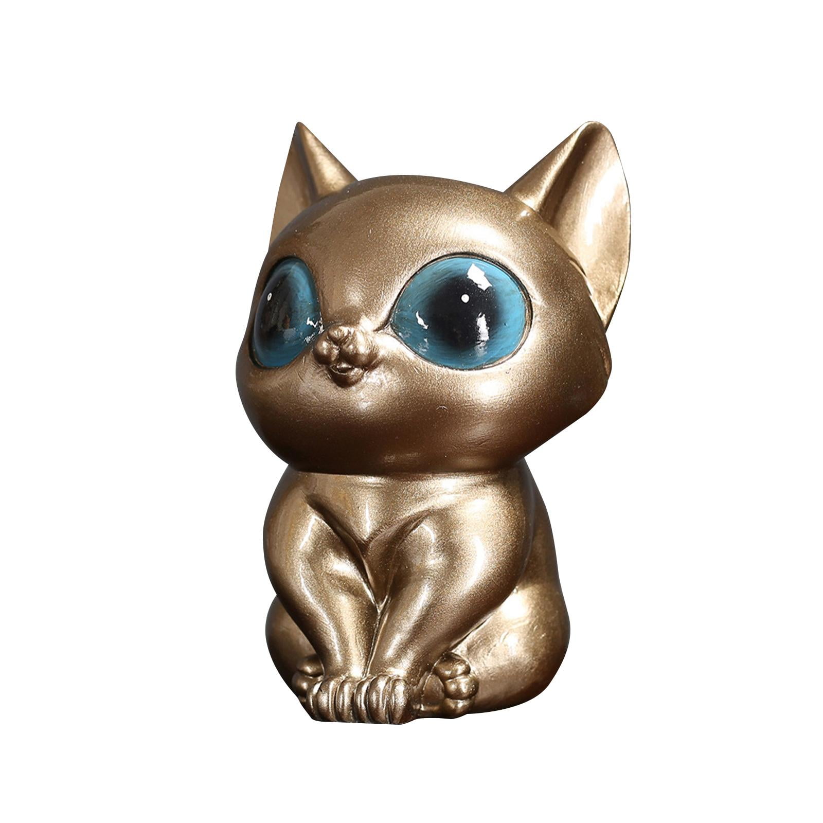 Mini estatua de gato, estatuilla de , escultura de gato de resina ...