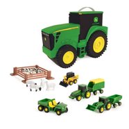 John Deere Toddler Kids Play Construction Toy Tractor with Battery ...