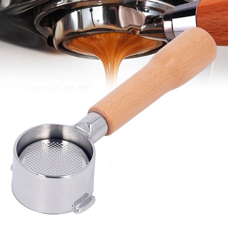 Portafilter, 51mm 2 Ears C1 Type Beech Bottomless Stainless Steel ...