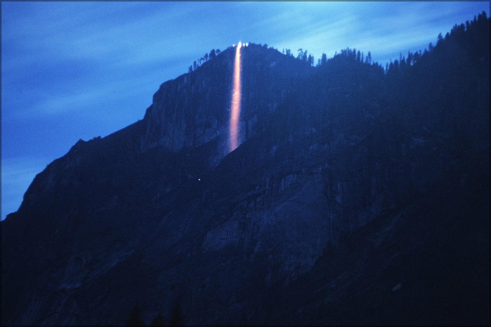 24"x36" Gallery Poster, Firefall from Glacier Point yosemite national ...