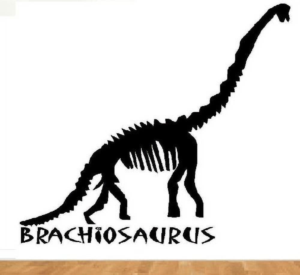 Decal ~ BRACHIOSAURUS FOSSIL DINOSAUR ~ WALL DECAL 19" X 20" LRG ...