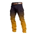 BOOMNY Toddler Boys Cargo Pants Elastic Waist Gradient Color Wide Leg ...