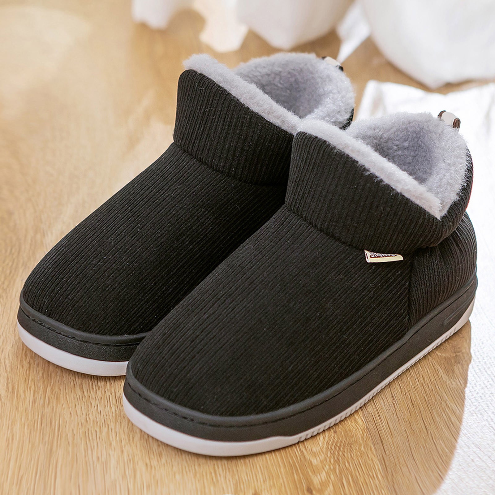 Click here for Gdreda Mens Slippers Boots Memory Foam Fuzzy Booti... prices