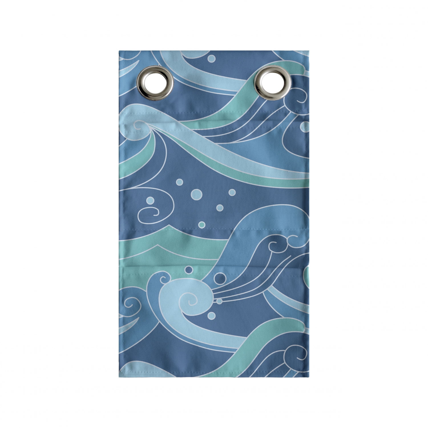 Waves Hanging Pocket Organizer, Oceanic Splashes Blots and Spirals ...