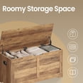 LEDREM Storage Chest, 39.4" W Wooden Storage Organizer for Entryway ...
