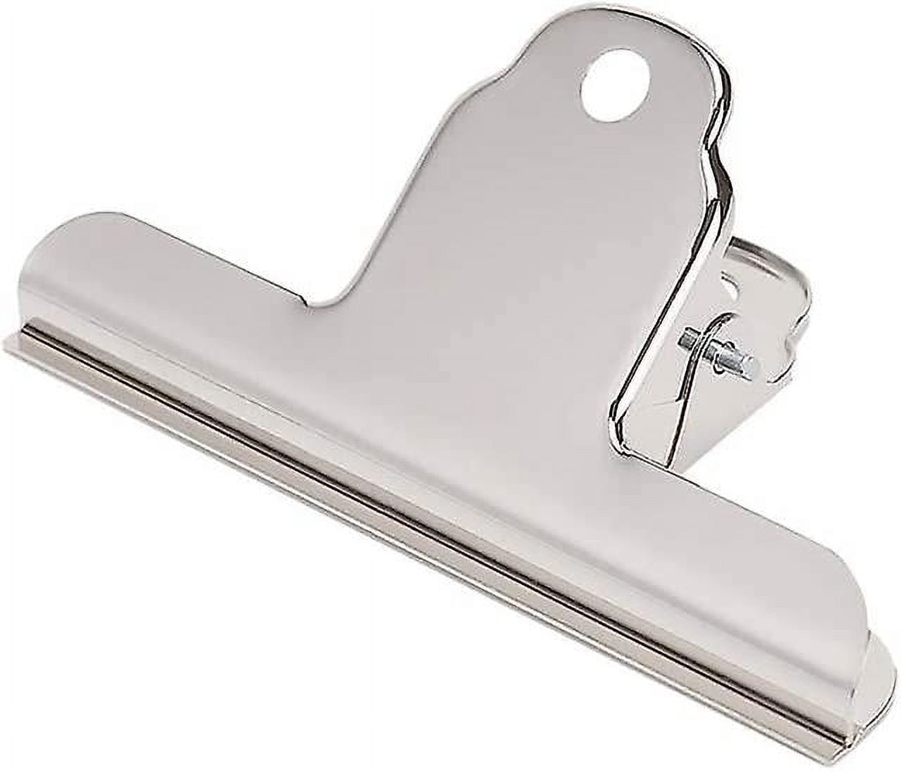 Clip Bulldog grande de 4 pulgadas, paquete de 10 clips plateados para ...