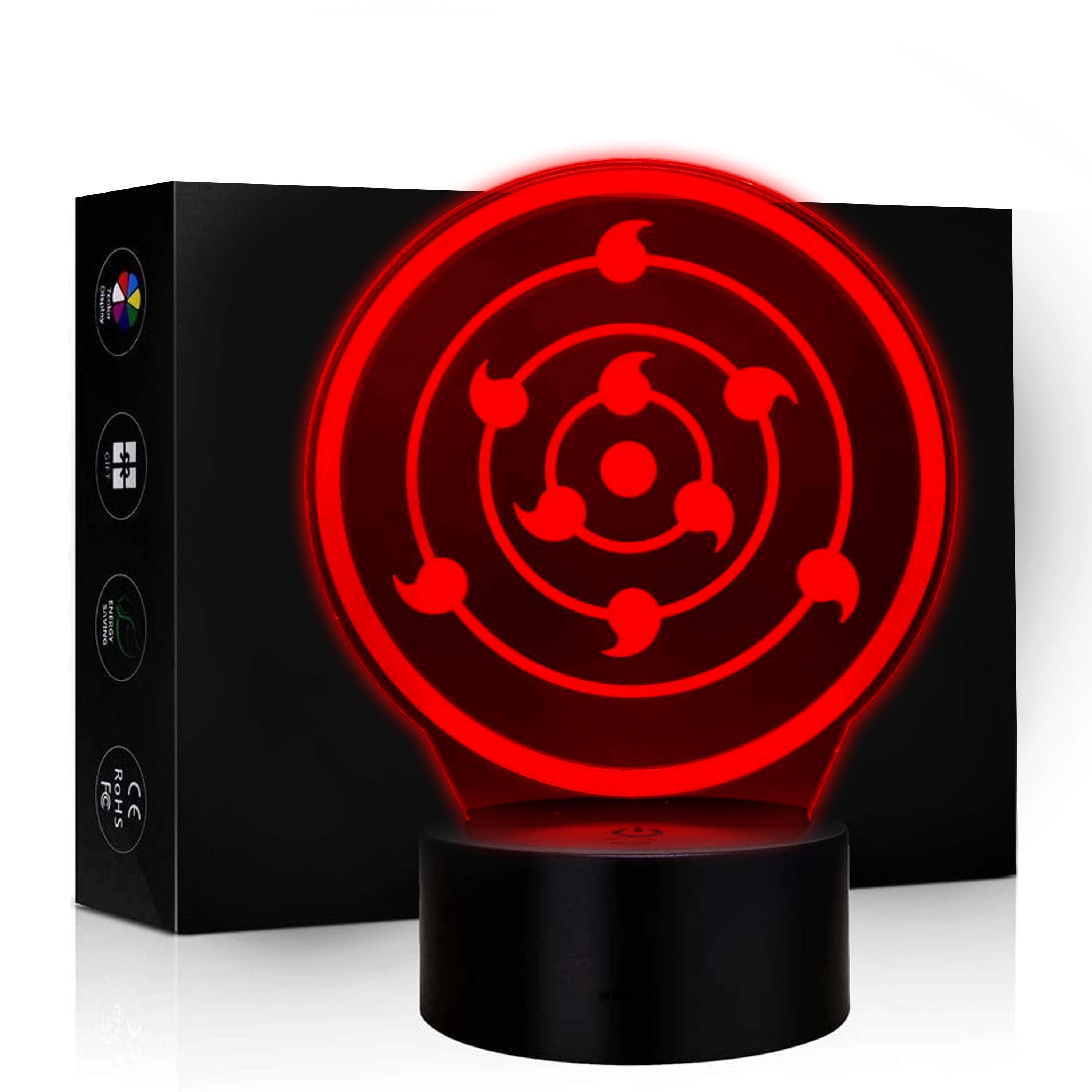 Ninja Academy Complex Red Eye Symbol 3D LED Acrylic Light Color ...