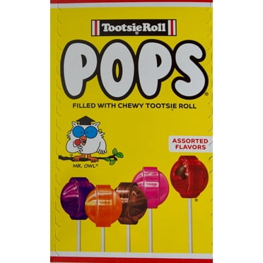 Topps Assorted Box Candy Lollipops - Juicy Drop Pop, 18 Count per Pack ...