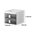hanxiulin 2-tier drawer desktop cabinet home office organiser small ...