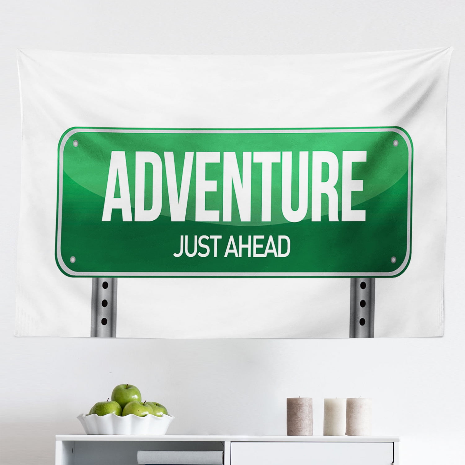 Adventure Tapestry, Signboard of Camping Wilderness Exploration ...