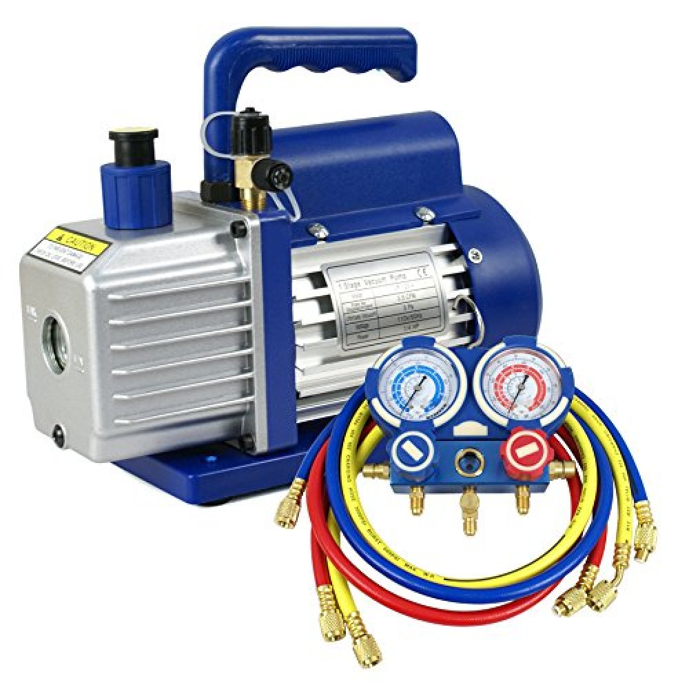 MilcTabe 3 5CFM 4CFM 5CFM 1 4HP Air Vacuum Pump HVAC Kit AC A C