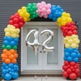 40 Inch Silver Number 42 Foil Mylar Balloon – Jumbo Party Decor for ...