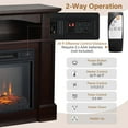 Resenkos Fireplace Heater,Electric Fireplace, 18 Inch 1400W Electric TV ...