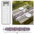 Blue Red Butterfly 4th of July Table Runner Linen Burlap Table Runner ...