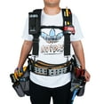 MELOTOUGH Adjustable Padded Tool Belt Suspenders - Work Holder for ...