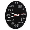 Math Wall Clock , Math Formulas Clock Quiz Clock in Black and White ...