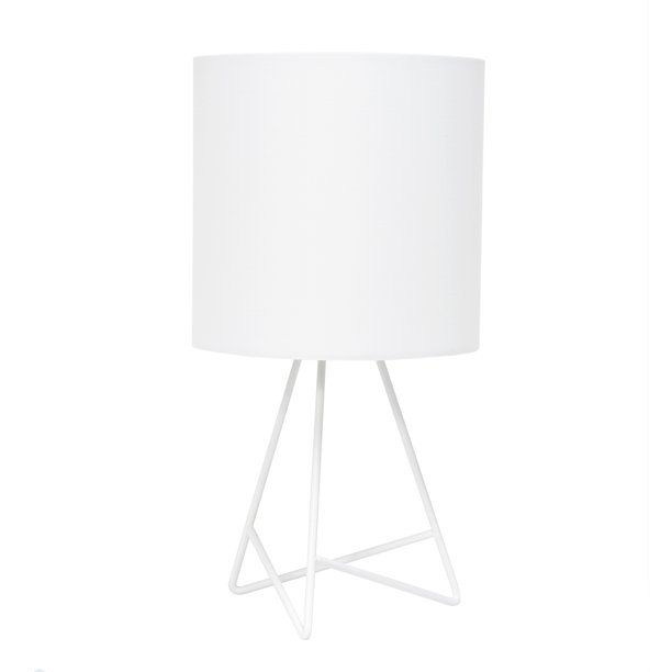 Simple Designs Down to the Wire Table Lamp with Fabric Shade - Walmart ...