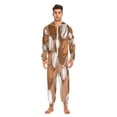 1-Pack Onesie Adult Hooded Pajamas, Soft Fleece Full Zip One Piece ...