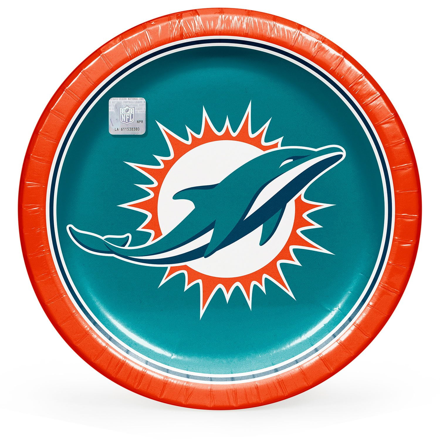 Miami Dolphins NFL Round Paper Plates, 10", 85 ct. - Samsclub.com