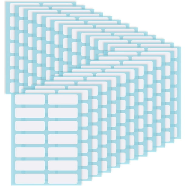 Folder Tags Adhesive Name Tag White Rectangle Bottle Label Price Tag ...