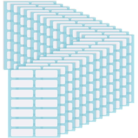 SHTKUYING Folder Labels Adhesive Name Tag White Rectangle Bottle Label ...