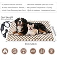 Heated Dog Bed, Waterproof Electric Dog Cat Heating Pad with Timer ...