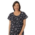 Aria Womens 100 Cotton Short Sleeve Scoop Neck Nightgown With Pockets Sizes M 5x